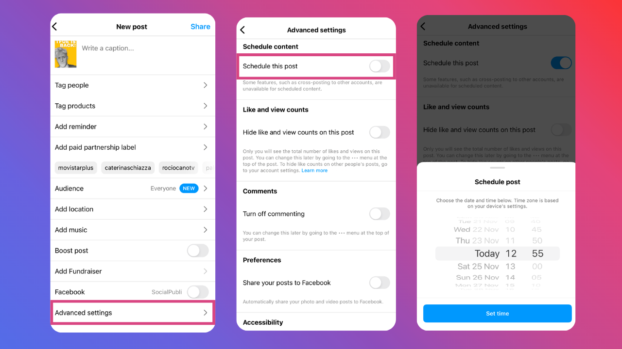 How to schedule Instagram posts? - Social Publi Blog